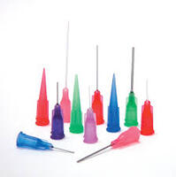 7018068 | 1/2" 15 GAUGE STAINLESS STEEL TIPS, AMBER, NORDSON, 50/BX